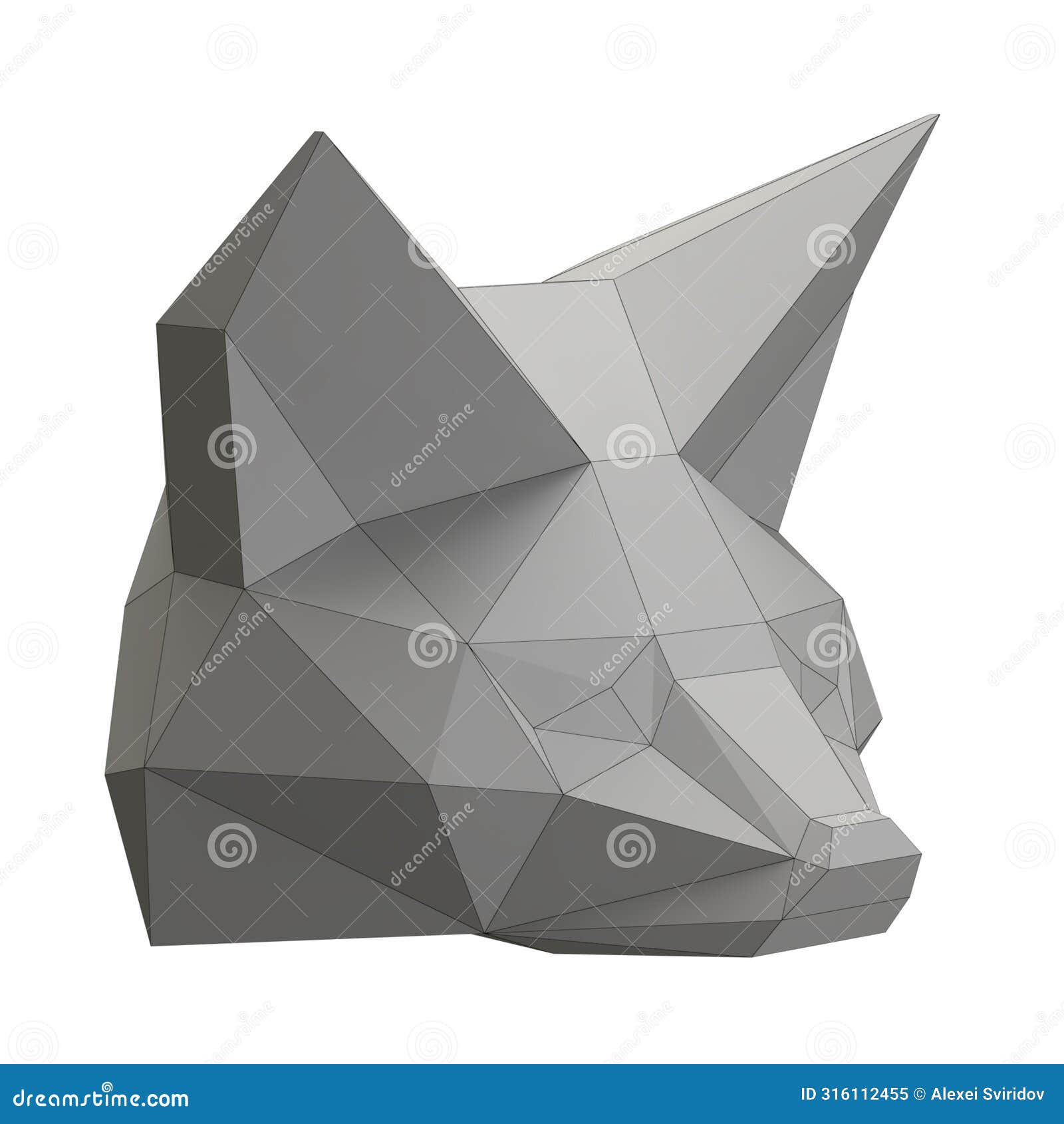 Stylized fox head stock illustration. Illustration of background ...