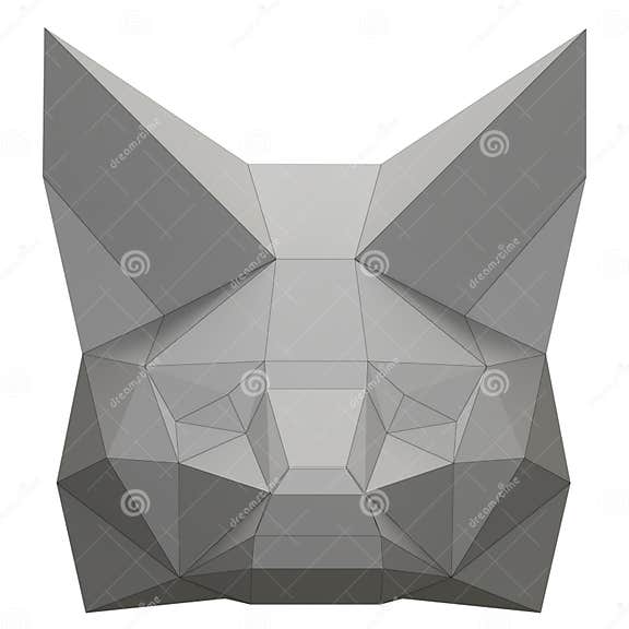 Stylized fox head stock illustration. Illustration of wildlife - 316112456