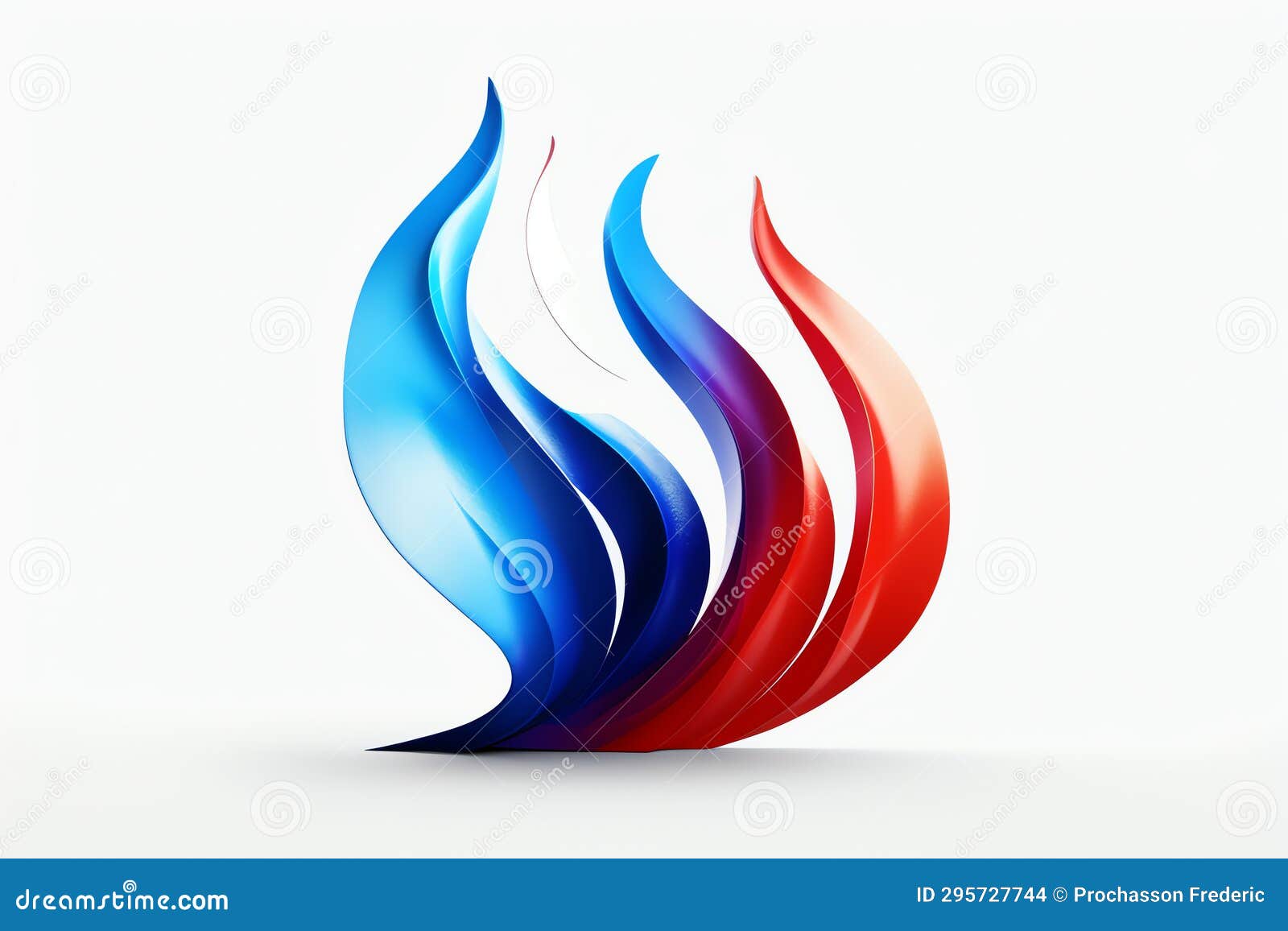 Stylized French Flag in Flame, AI Generated Stock Illustration ...
