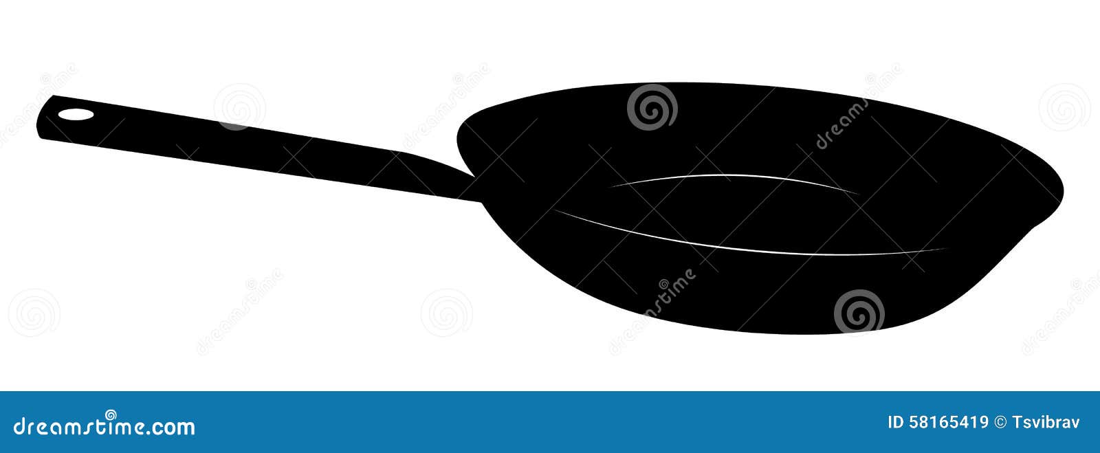 Stylized Frying Pan Vector Illustration Stock Vector - Illustration of ...