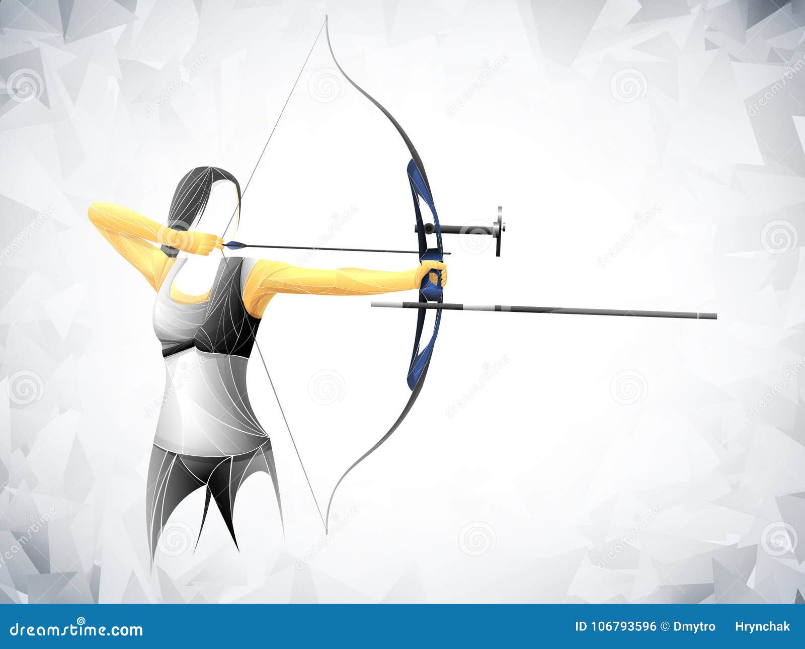 Stylized Archer Vector Illustration | CartoonDealer.com #9096682