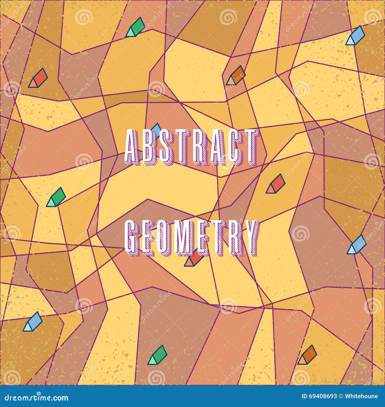 Stylized Geometric Background Stock Vector - Illustration of geometry ...