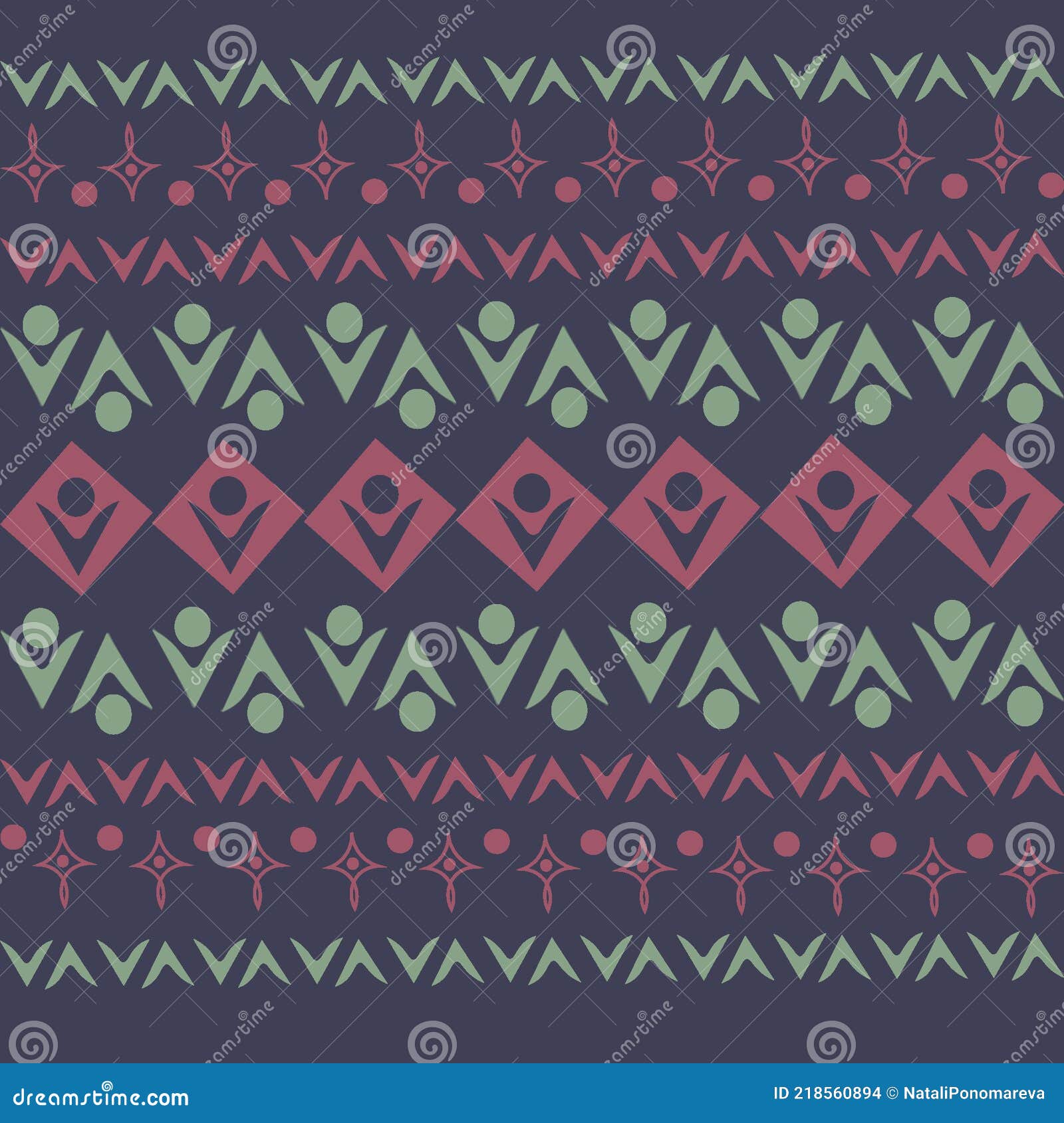 Stylized Geometric Pattern on a Square Background. Shape Stock Photo ...