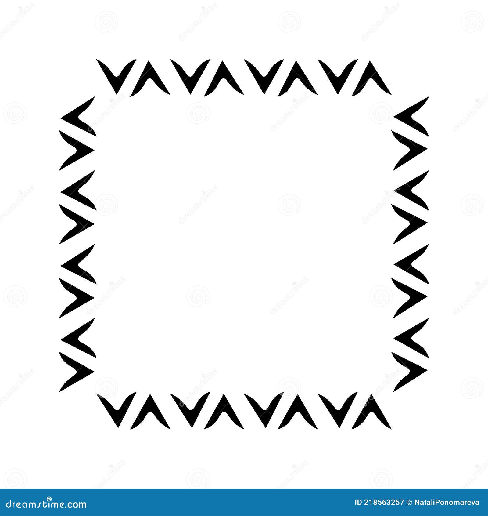Stylized Geometric Pattern on a Square Background. Shape Stock Vector ...