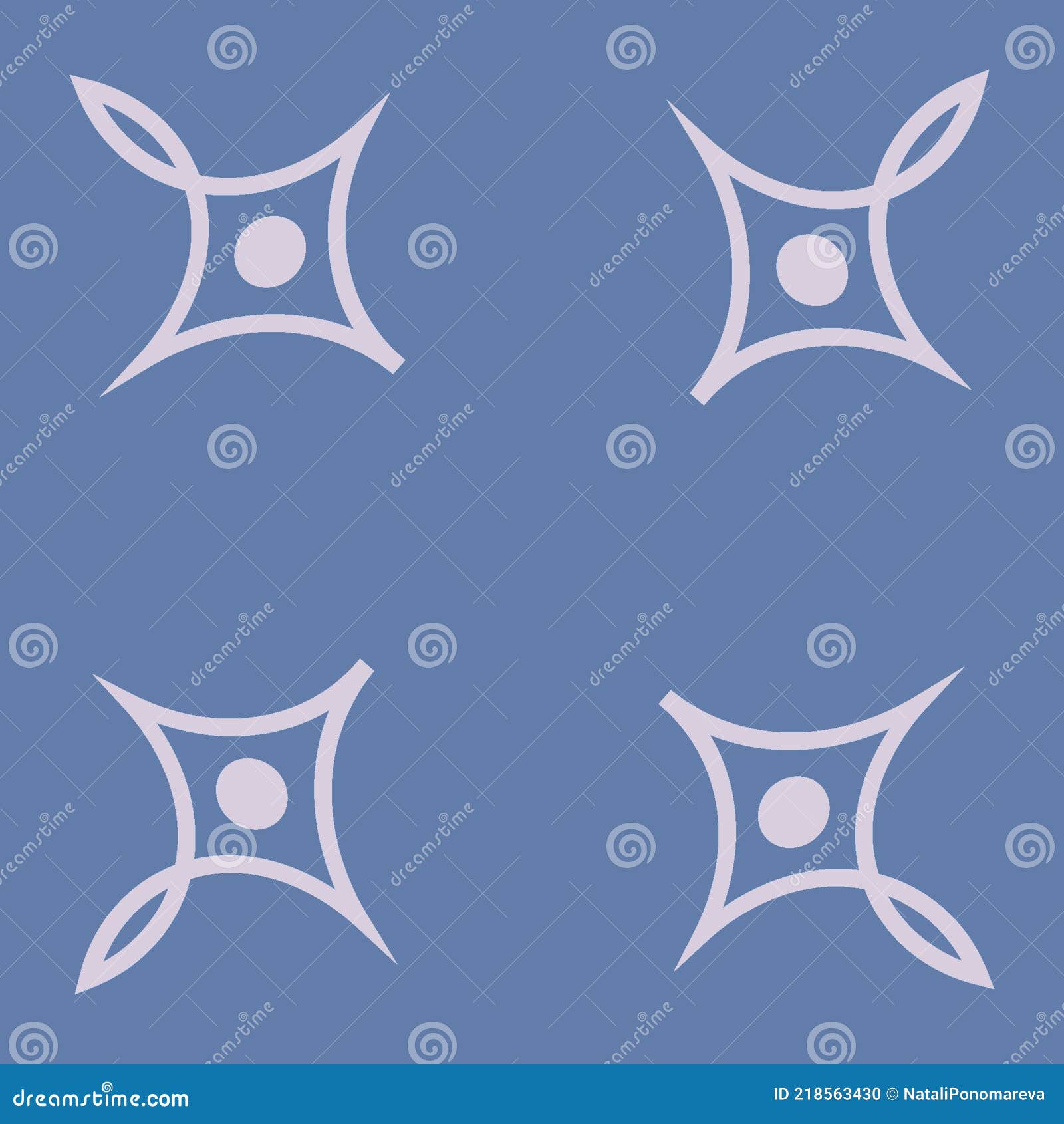 Stylized Geometric Pattern on a Square Background. Shape Stock Vector ...