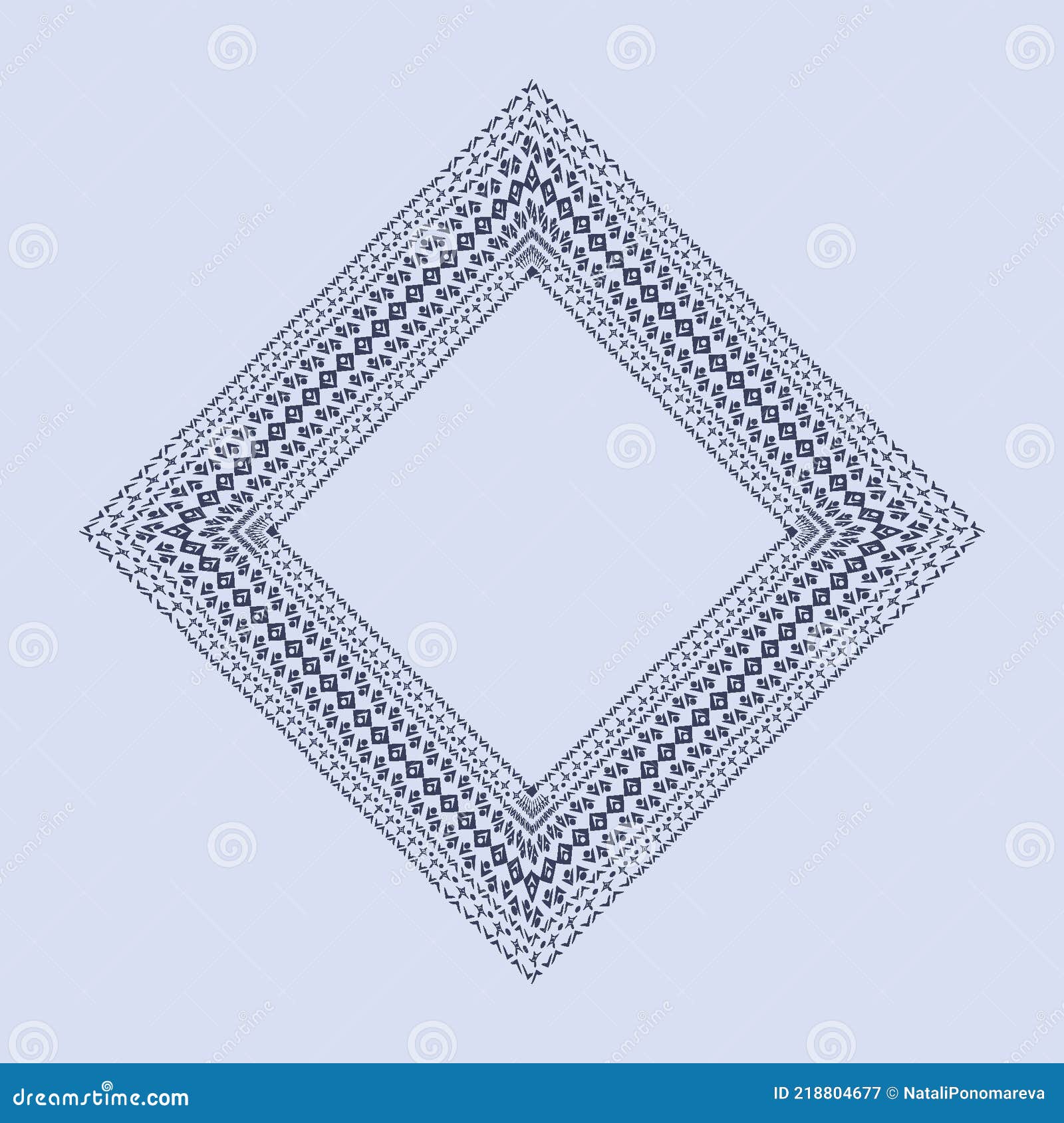 Stylized Geometric Pattern on a Square Background. Shape Stock Vector ...