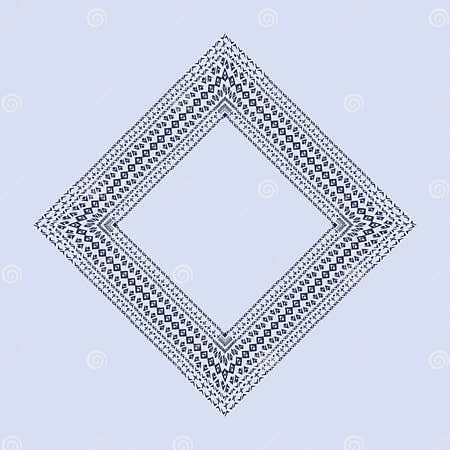 Stylized Geometric Pattern on a Square Background. Shape Stock Vector ...