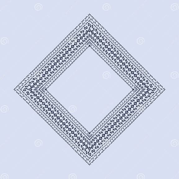 Stylized Geometric Pattern on a Square Background. Shape Stock Vector ...