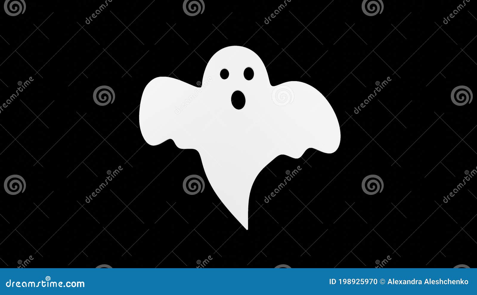 Stylized Ghost Icon Spinning. Alpha Channel Stock Footage - Video of ...