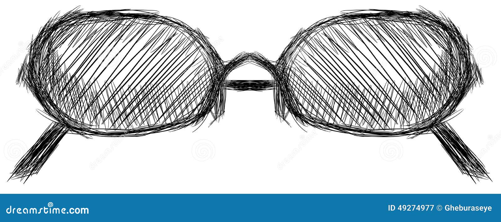 Stylized glasses isolated stock illustration. Illustration of project ...