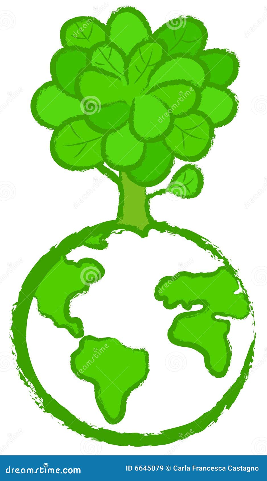 Stylized Earth Planet Globe 3d Icon Stock Photo | CartoonDealer.com ...