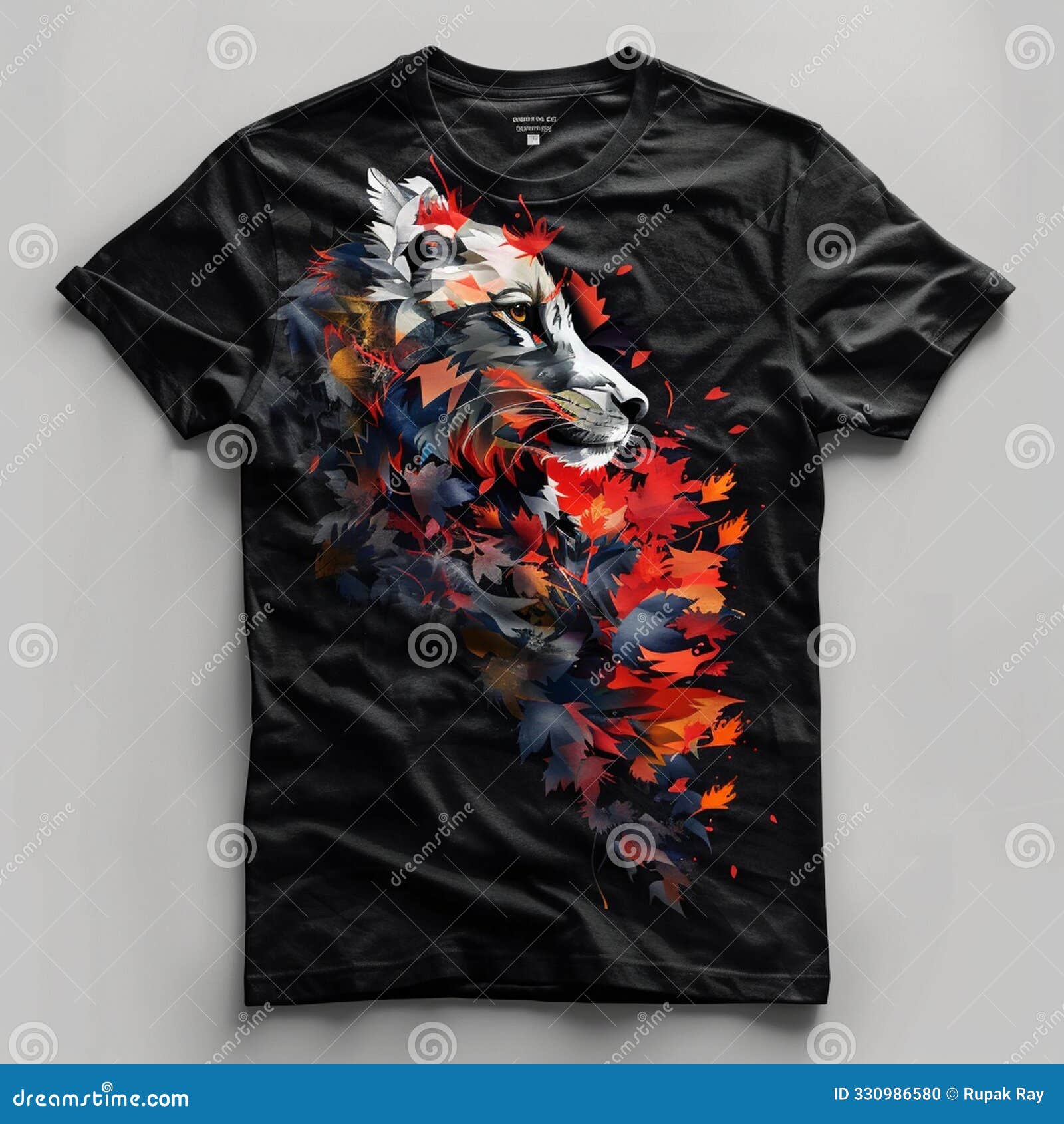 Stylized Graphic Tee Design with Statement Stock Illustration ...
