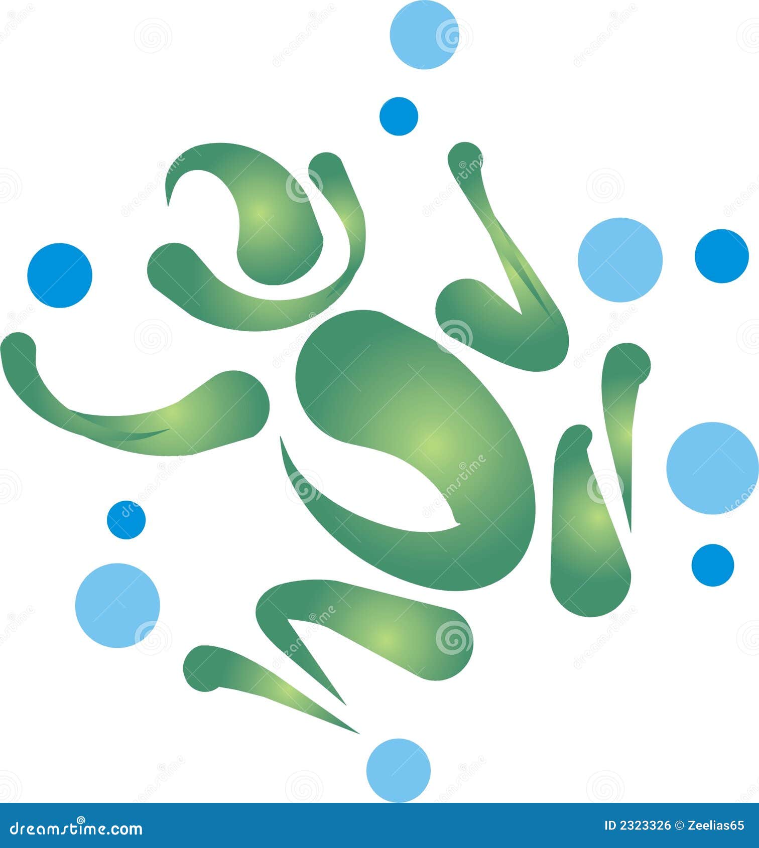 Stylized groda vektor illustrationer. Illustration av bild - 2323326