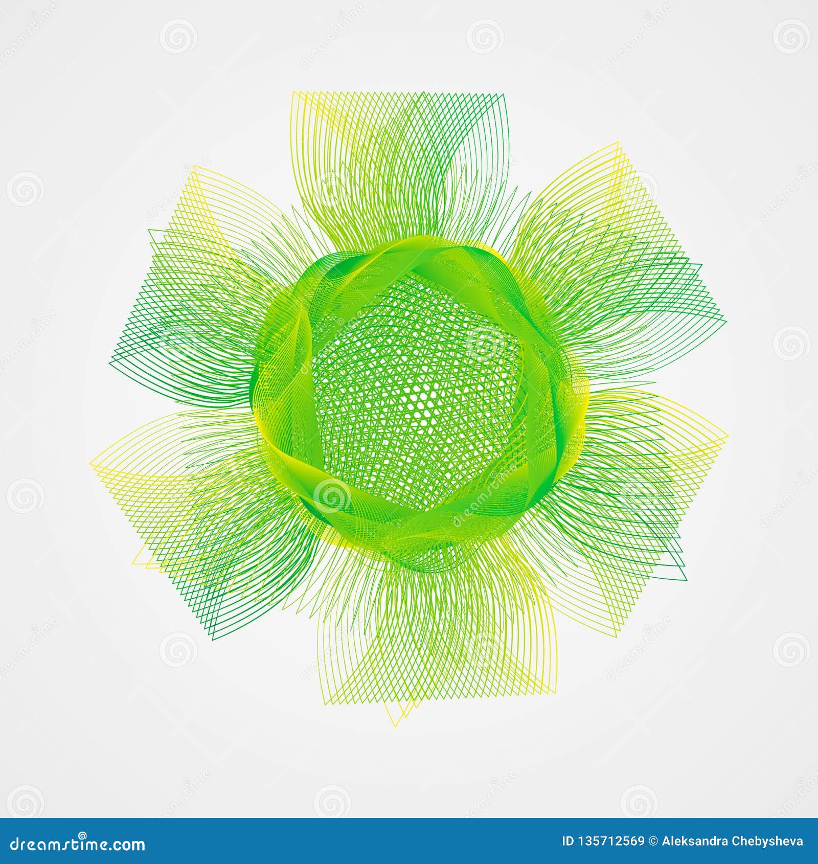 Stylized Guilloche . Line Pattern Stock Illustration - Illustration of ...