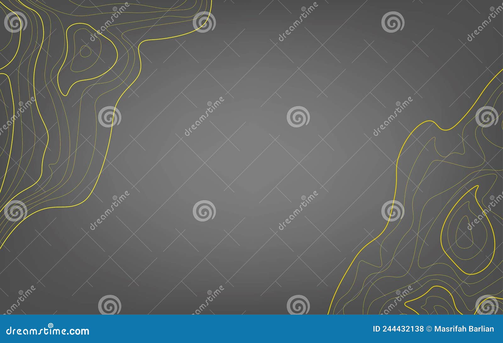 The Stylized Height Of The Topographic Contour Map Cartoon Vector ...