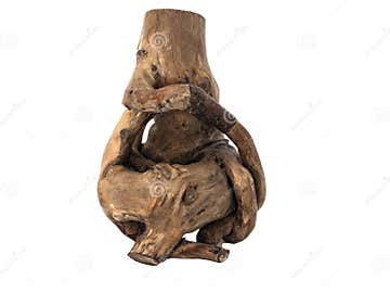 Stylized Human Figure Made from Tree Roots Stock Image - Image of roots ...