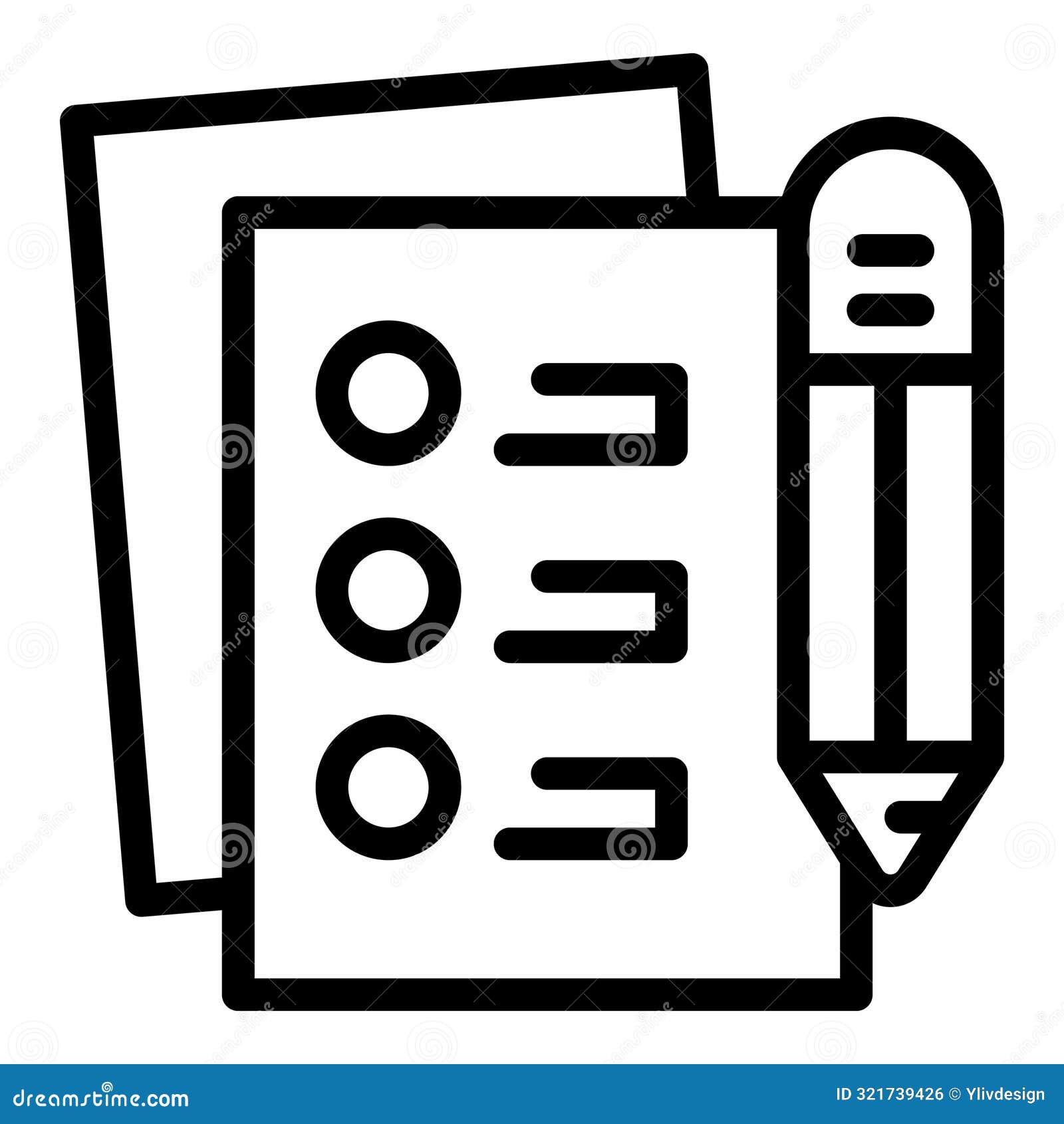 Stylized Icon Depicting the Concept of Task Management, Featuring a ...