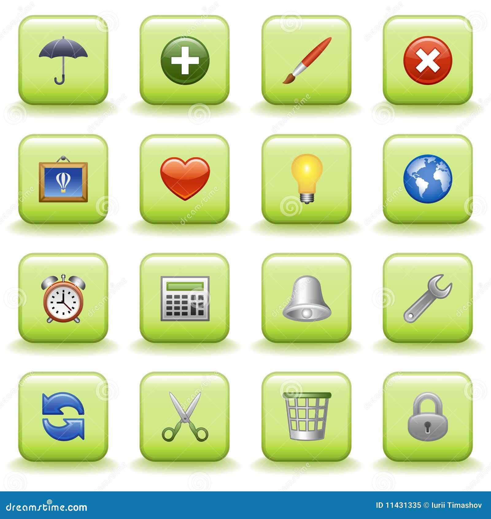 Stylized icons set 04 stock vector. Illustration of internet - 11431335