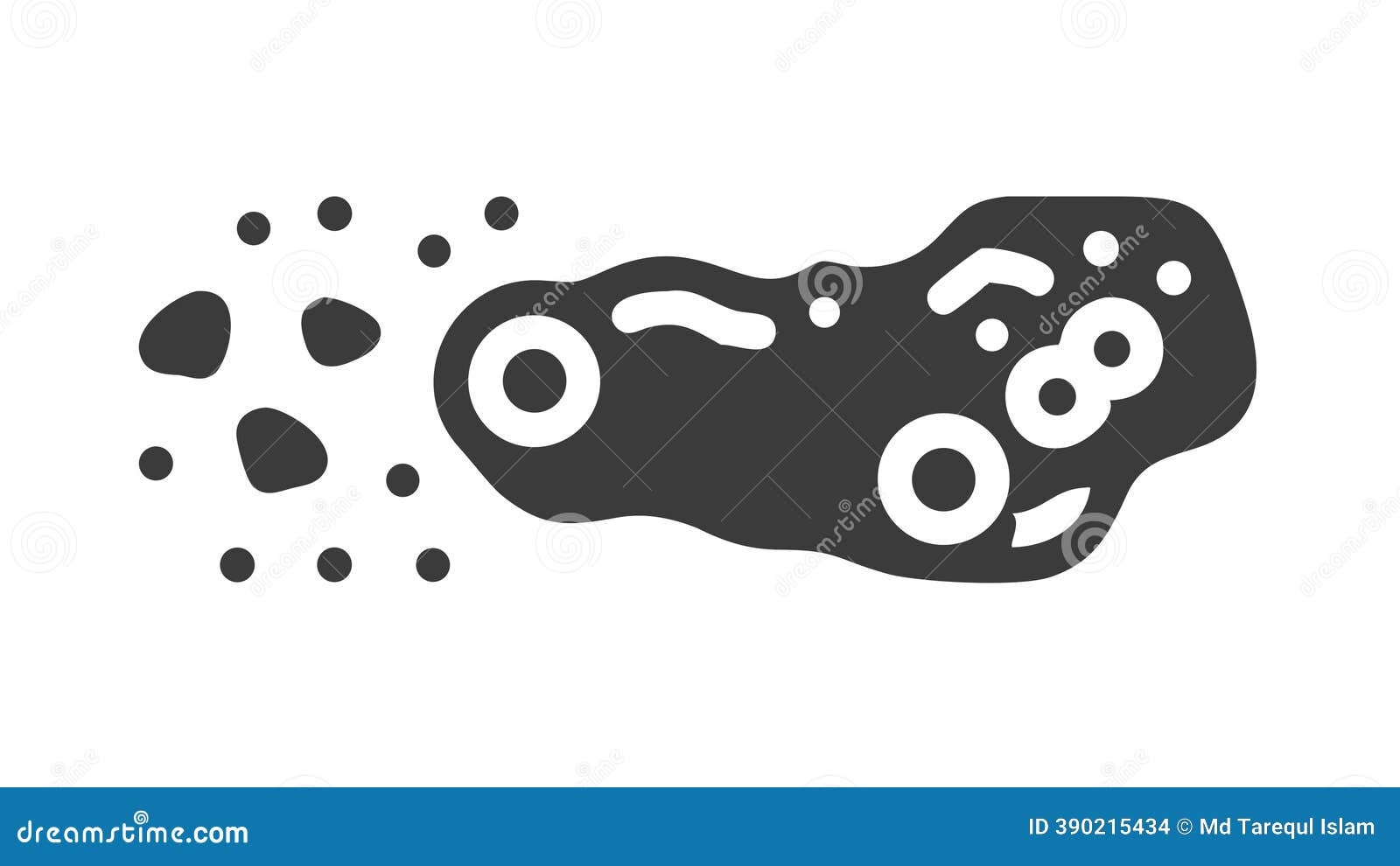Asteroid Structure Cross Section And Asteroid Types Vector Illustration ...