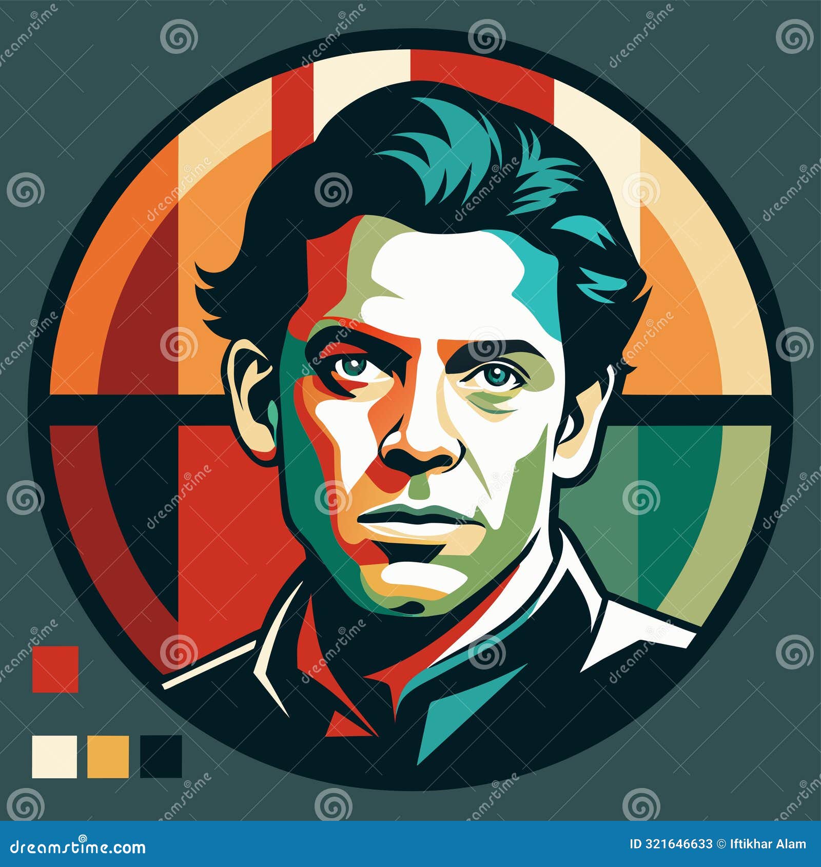 A Stylized Illustration Featuring a Single Eye with a Pencil Next To it ...