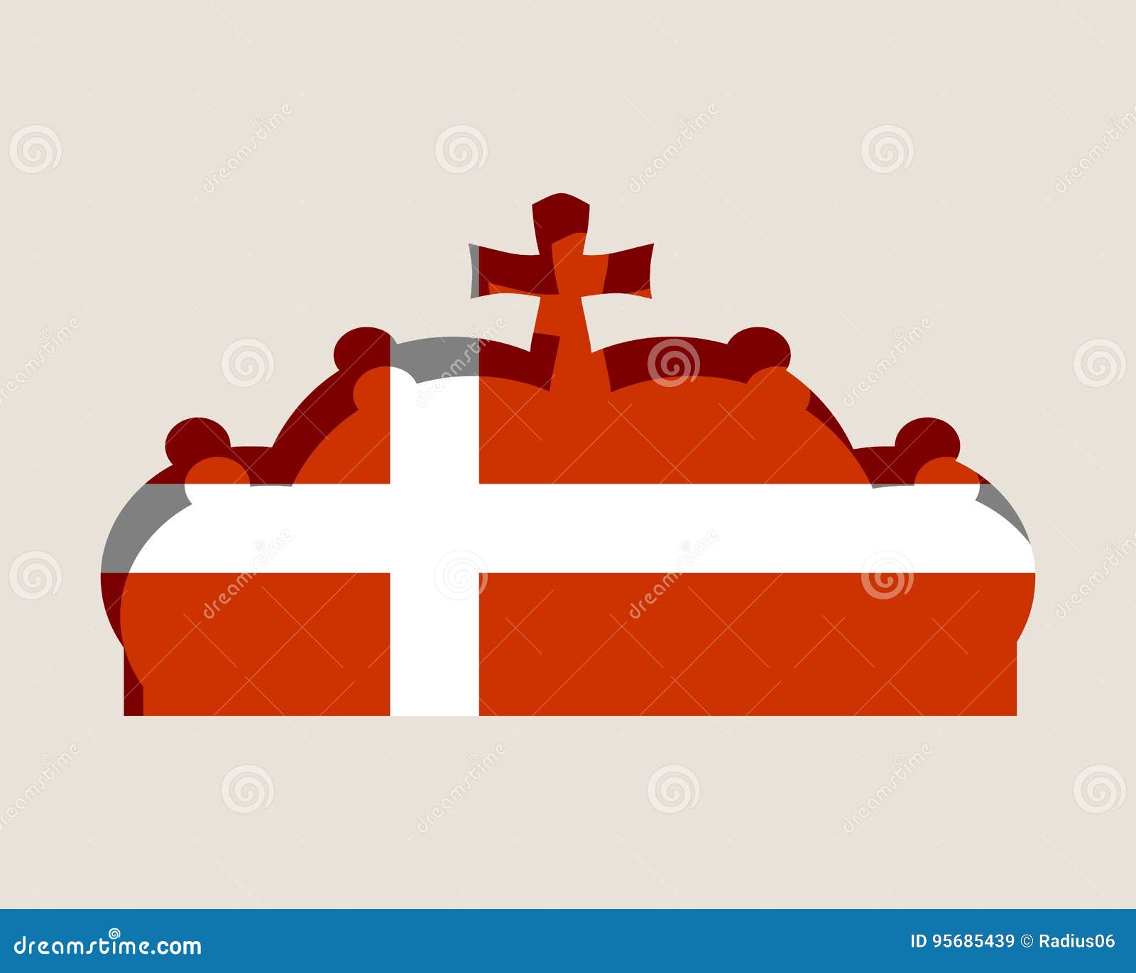 Stylized Illustration of the Imperial State Crown Stock Vector ...