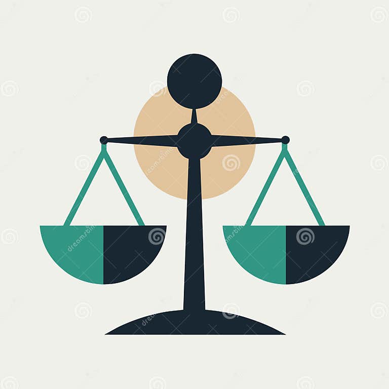 A Stylized Image of a Balance Scale, Representing Balance and Equality ...