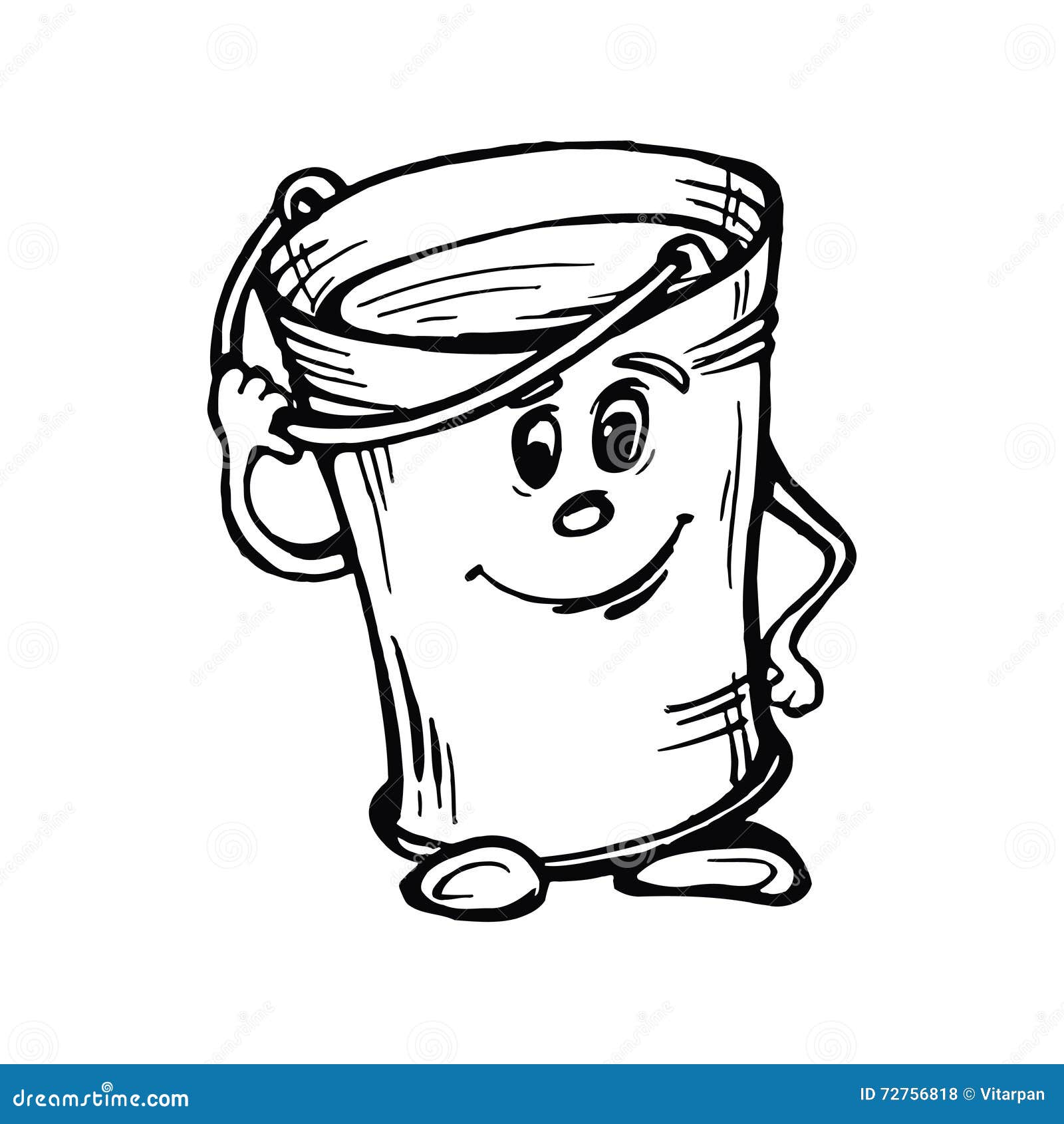 Pail With Water Coloring Page