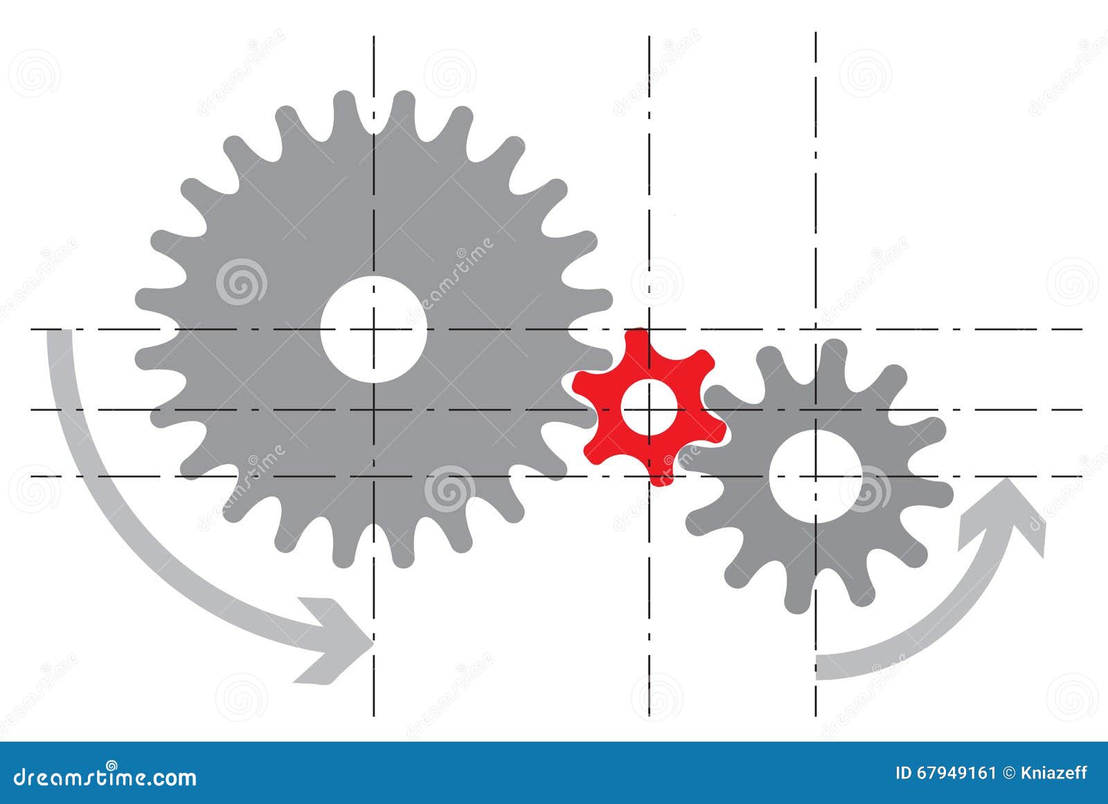 Stylized Image of Mechanism Stock Vector - Illustration of connection ...