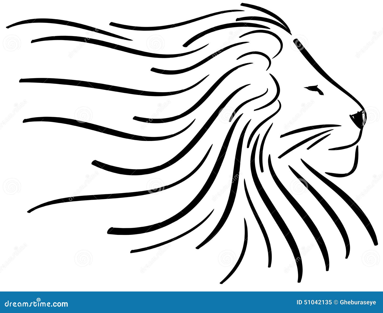 Stylized Isolated Lion in Black Stock Vector - Illustration of artistic ...