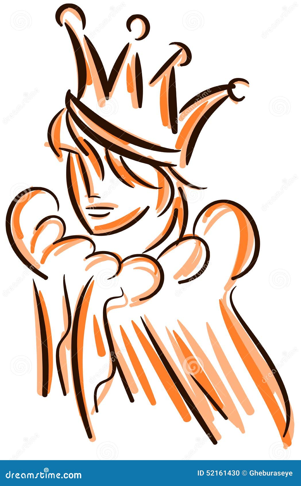 Stylized King Neptune Cartoon Vector | CartoonDealer.com #33748415