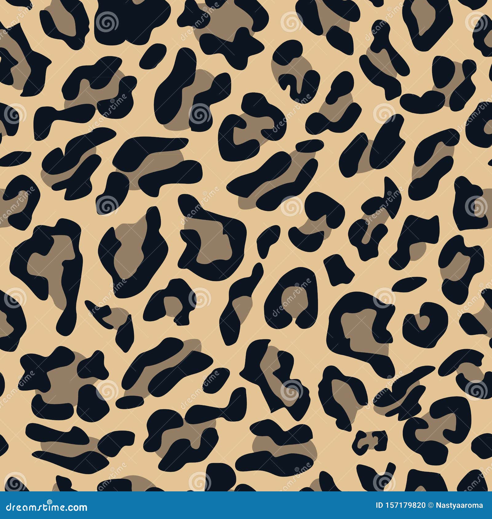 Stylized Leopard Print Wallpaper Stock Illustration - Illustration of ...