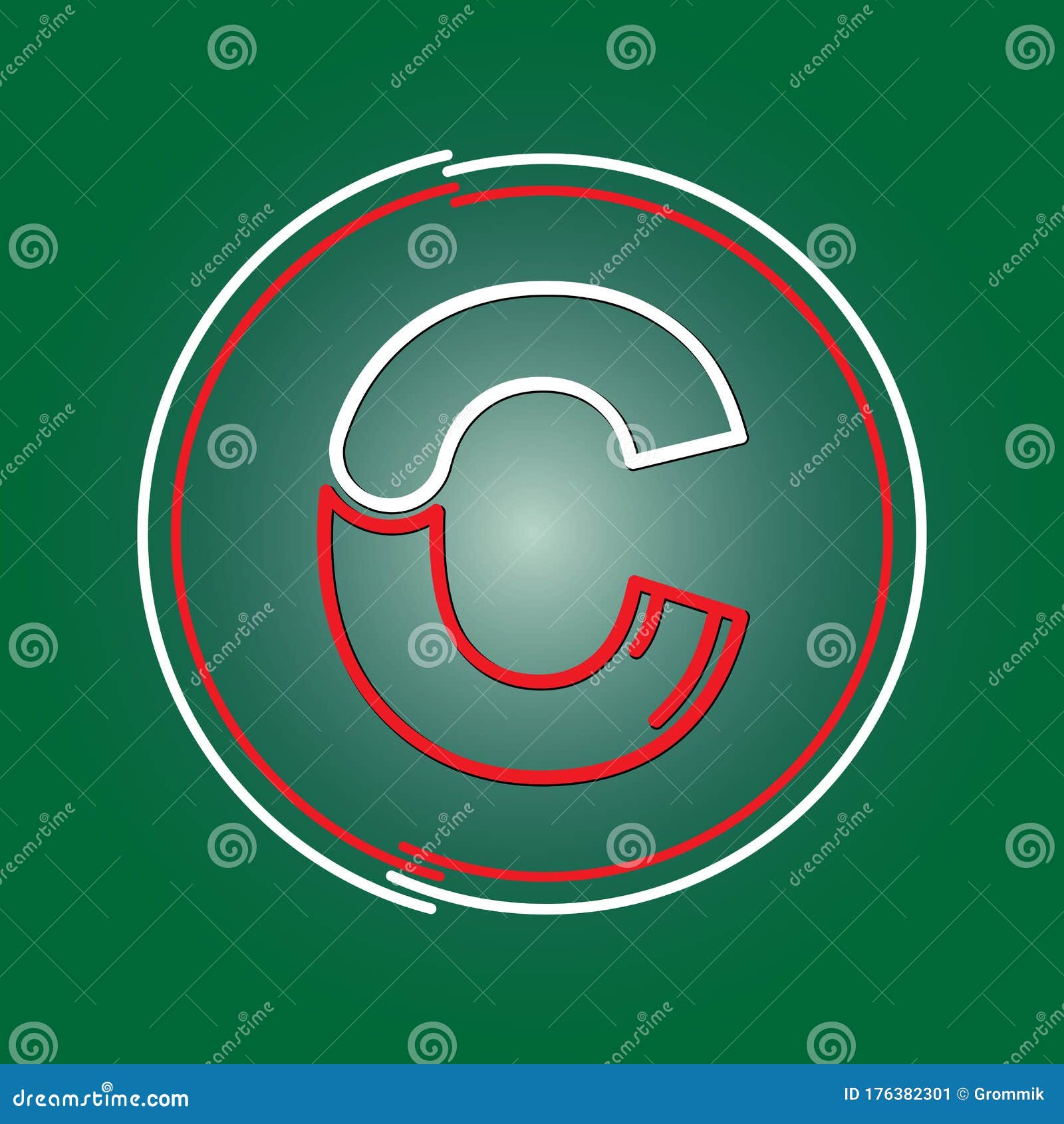 Stylized Letter C. Vector Image for Logo, Website and App Stock Vector ...