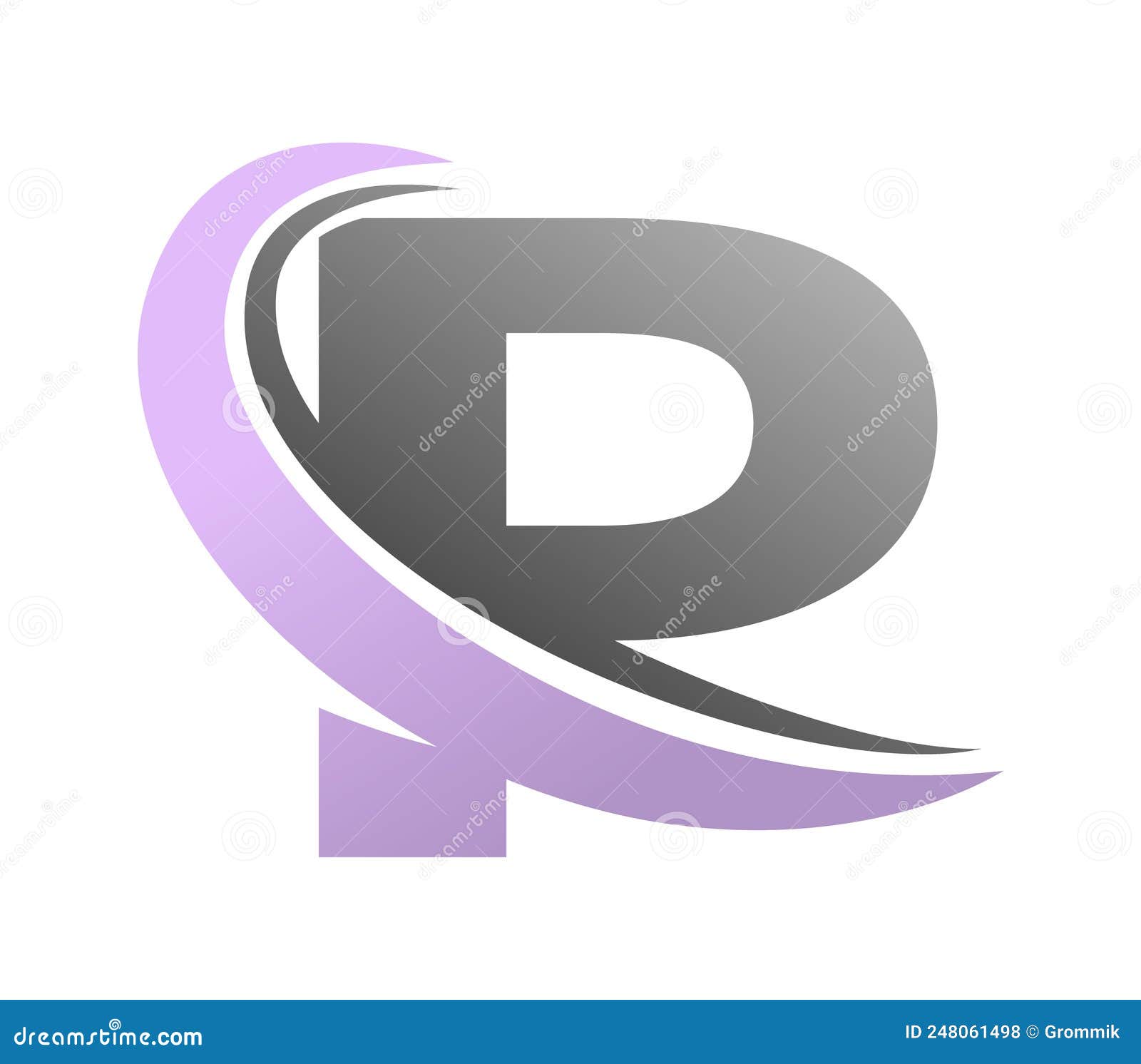 Stylized Letter P for Monogram, Logo, Sticker Emblem and Creative ...
