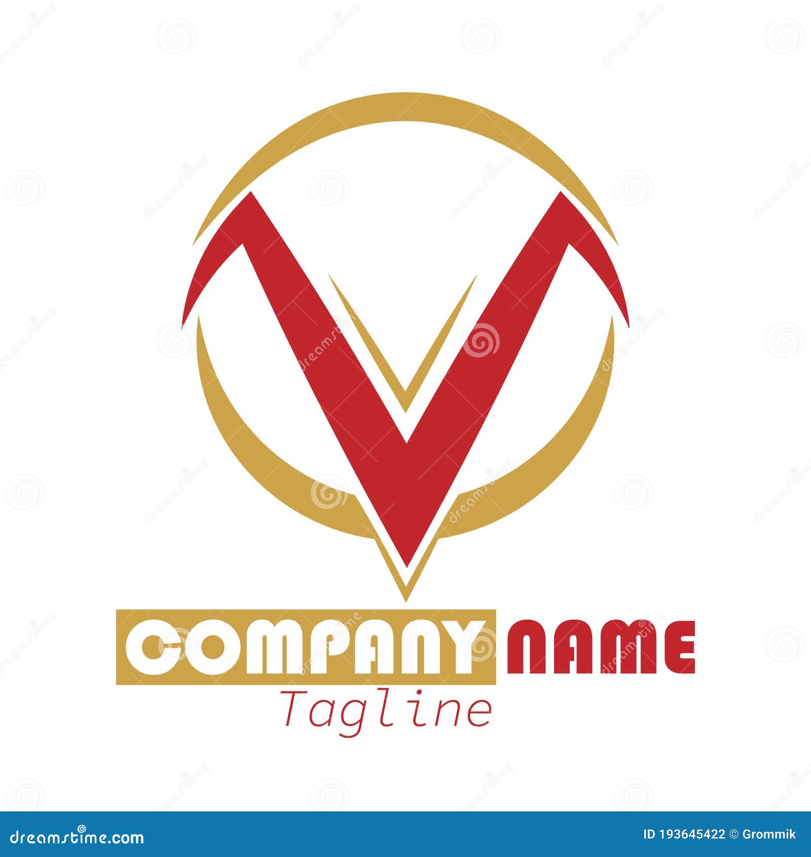 Stylized Letter V. Abstract Stylized Vector Illustration for Logo ...