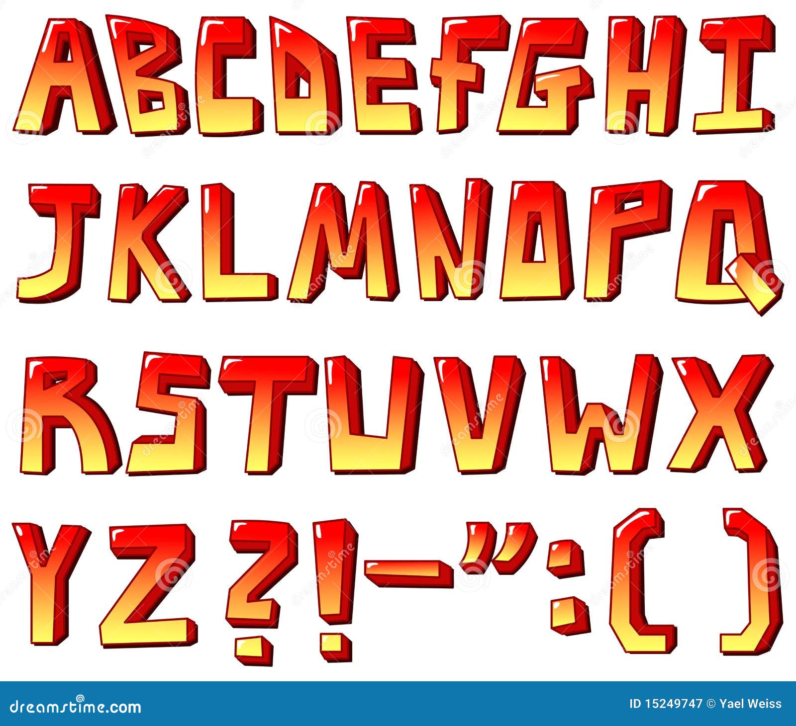 Stylized Letters Royalty Free Stock Photography - Image: 15249747