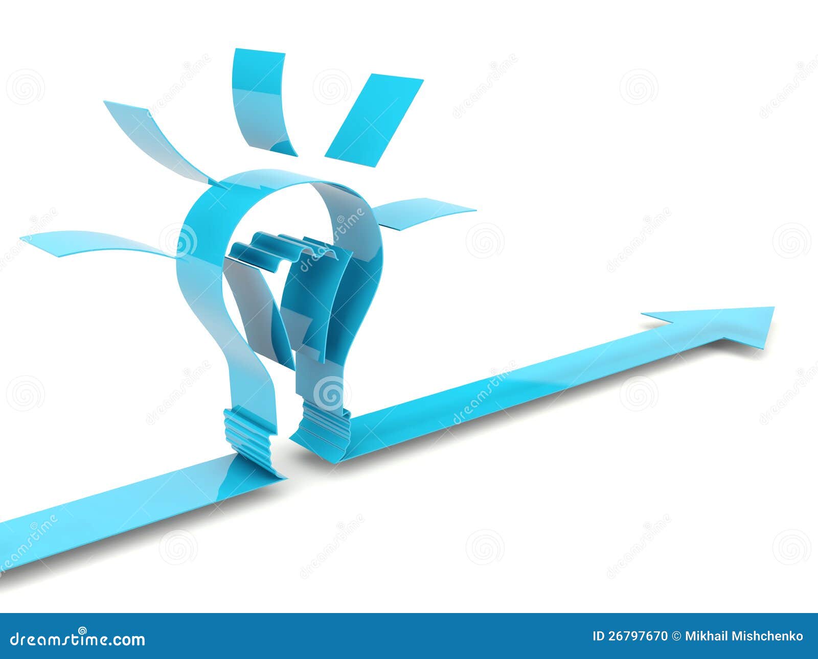 Stylized light bulb stock illustration. Illustration of bulb - 26797670