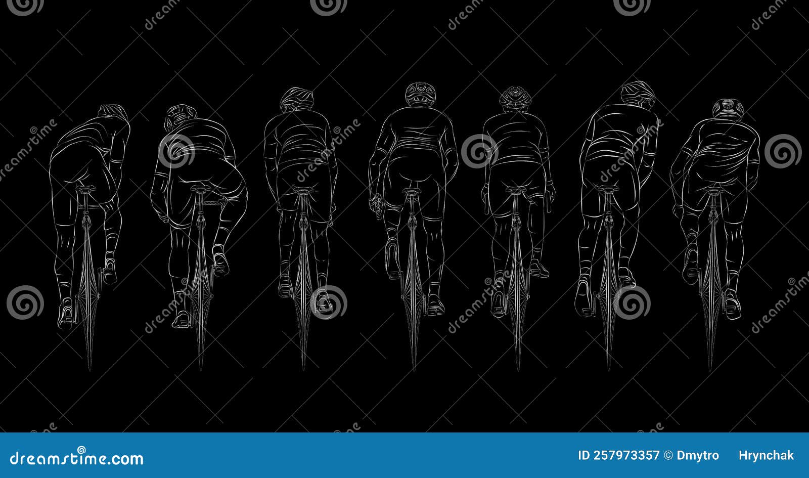 Cyclists And Athletes Cartoon Vector | CartoonDealer.com #102735187