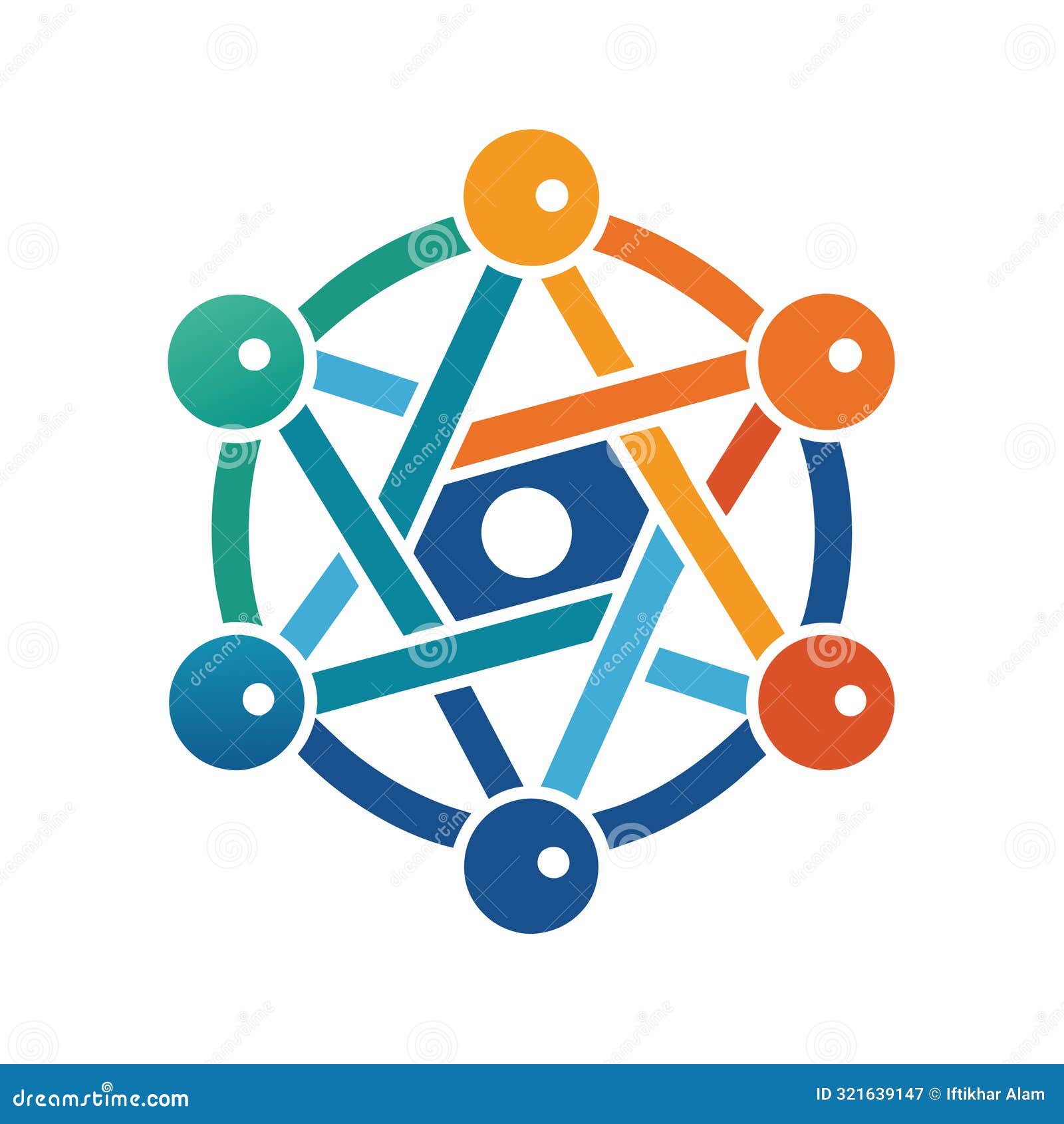 A Stylized Logo Depicting a Network of Connected Nodes, Symbolizing ...