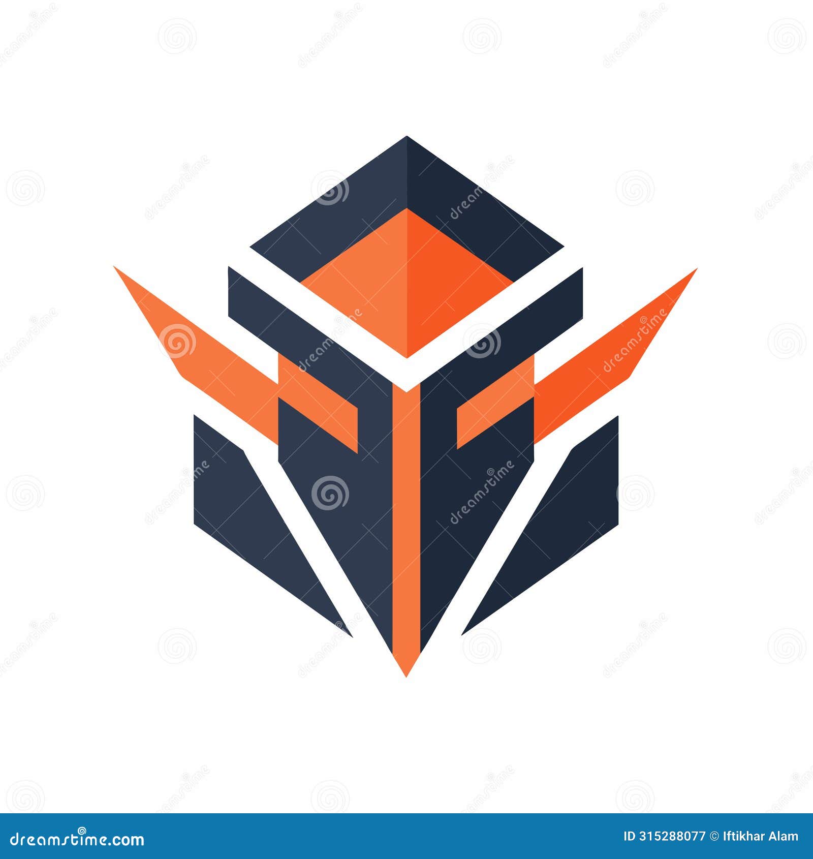 A Stylized Logo Featuring Geometric Shapes Symbolizing Strength and ...