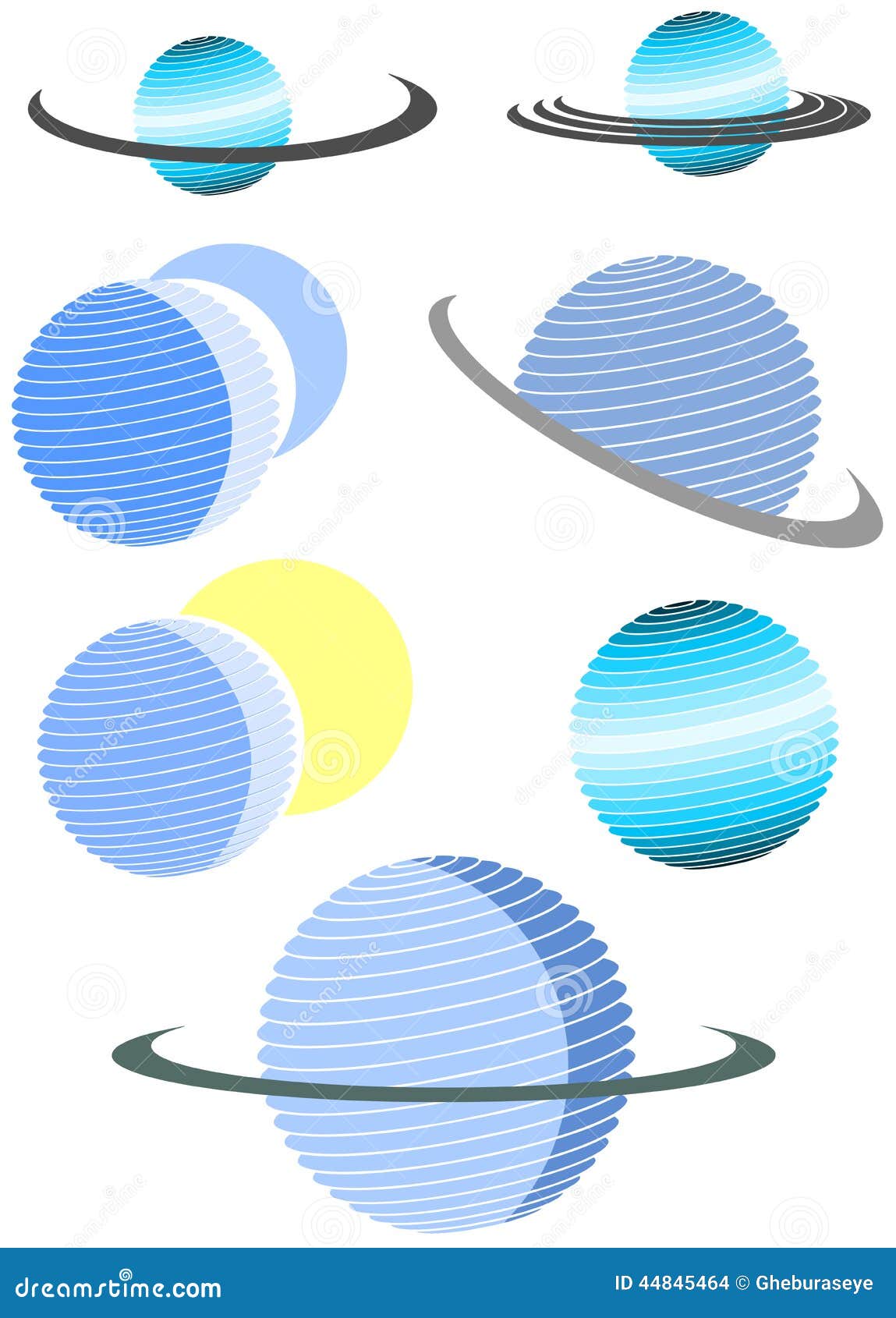 Stylized Planets Earth Abstract Seamless Space Pattern Background ...