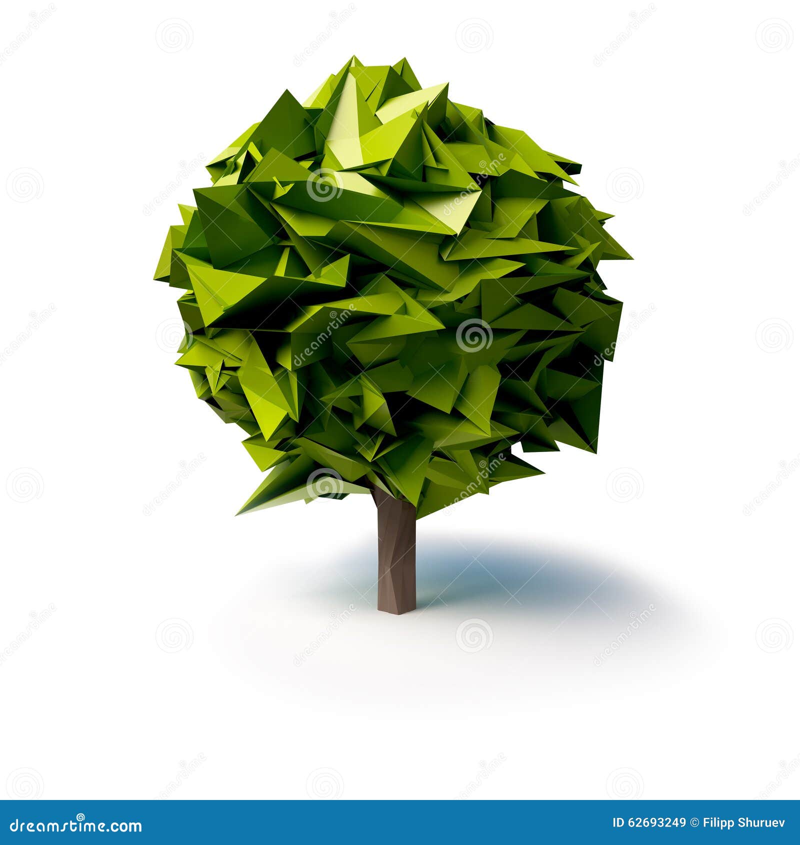 Stylized low poly tree stock illustration. Illustration of branch ... Stylized low poly tree stock illustration. Illustration of branch ...