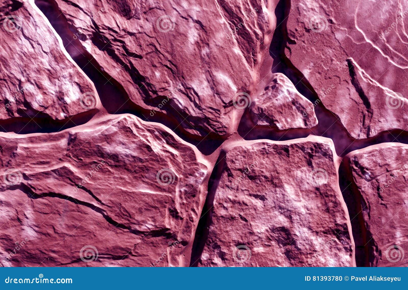 Stylized Magenta Stone Wall Texture Stock Photo - Image of handcraft ...