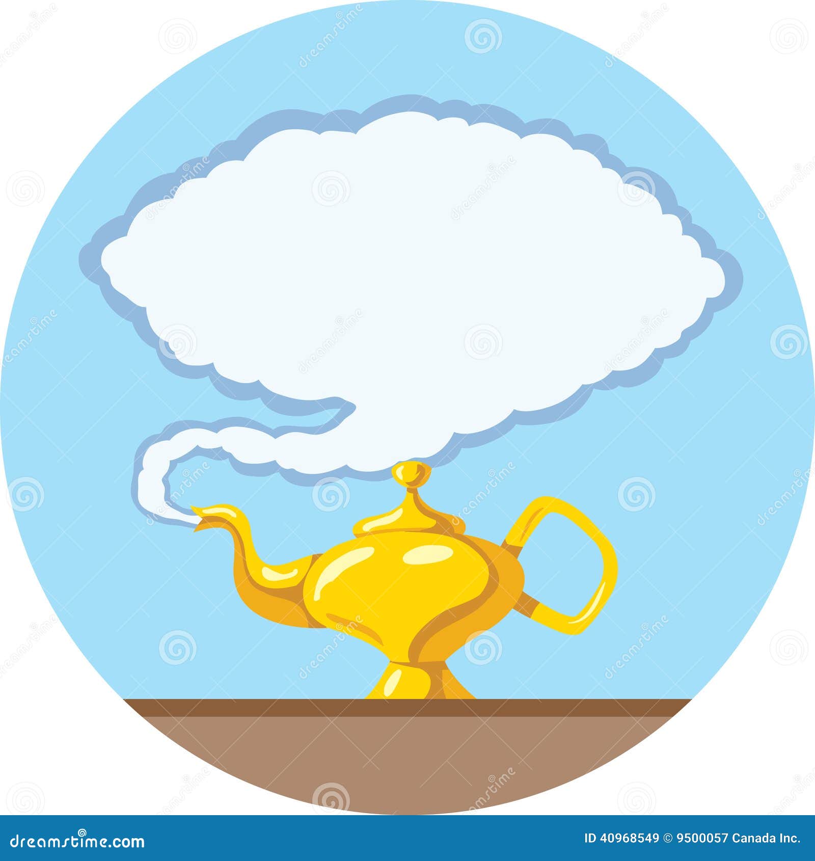 Stylized Magic lamp stock illustration. Illustration of lamp - 40968549