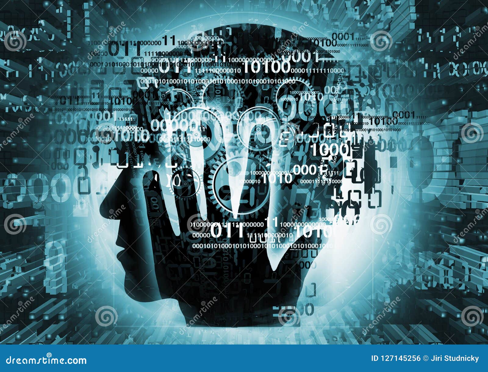 Programmer, Computer Expert Silhouette. Stock Illustration ...