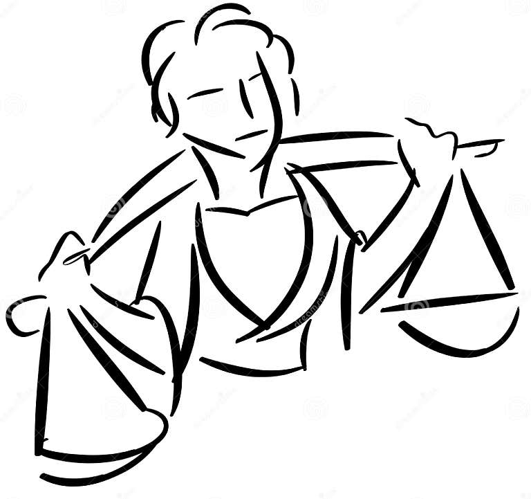 Stylized Man with Scales Isolated Stock Vector - Illustration of scales ...