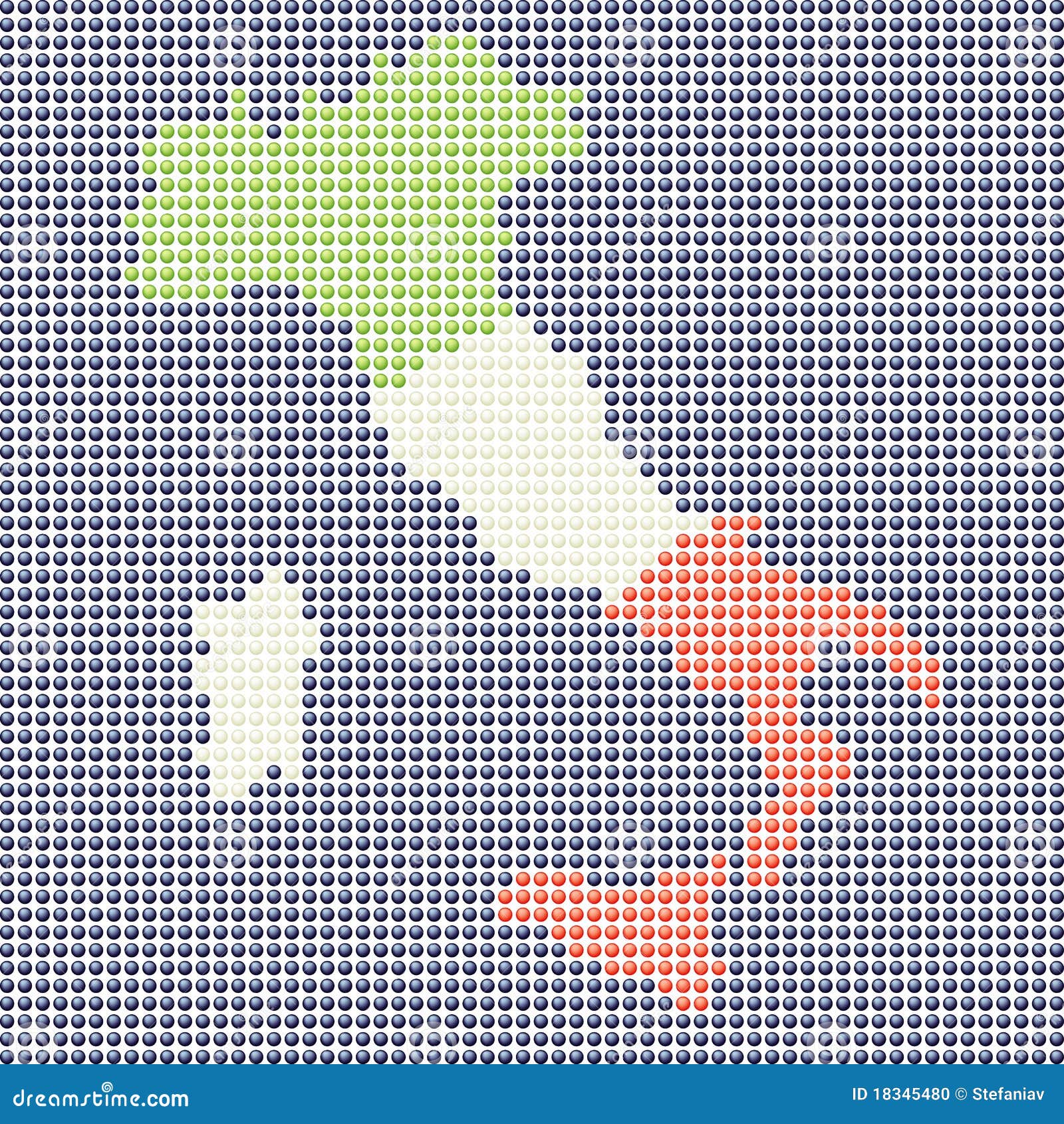 Stylized map of Italy stock vector. Illustration of graphical - 18345480