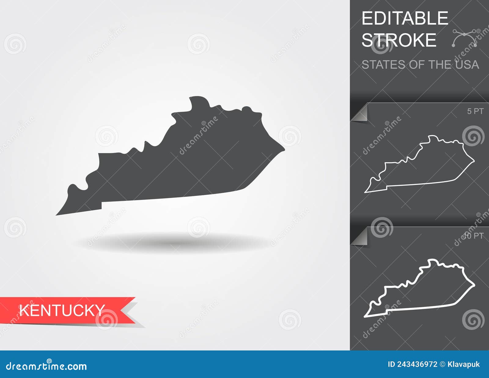 Stylized map of the U.S stock vector. Illustration of vector - 243436972