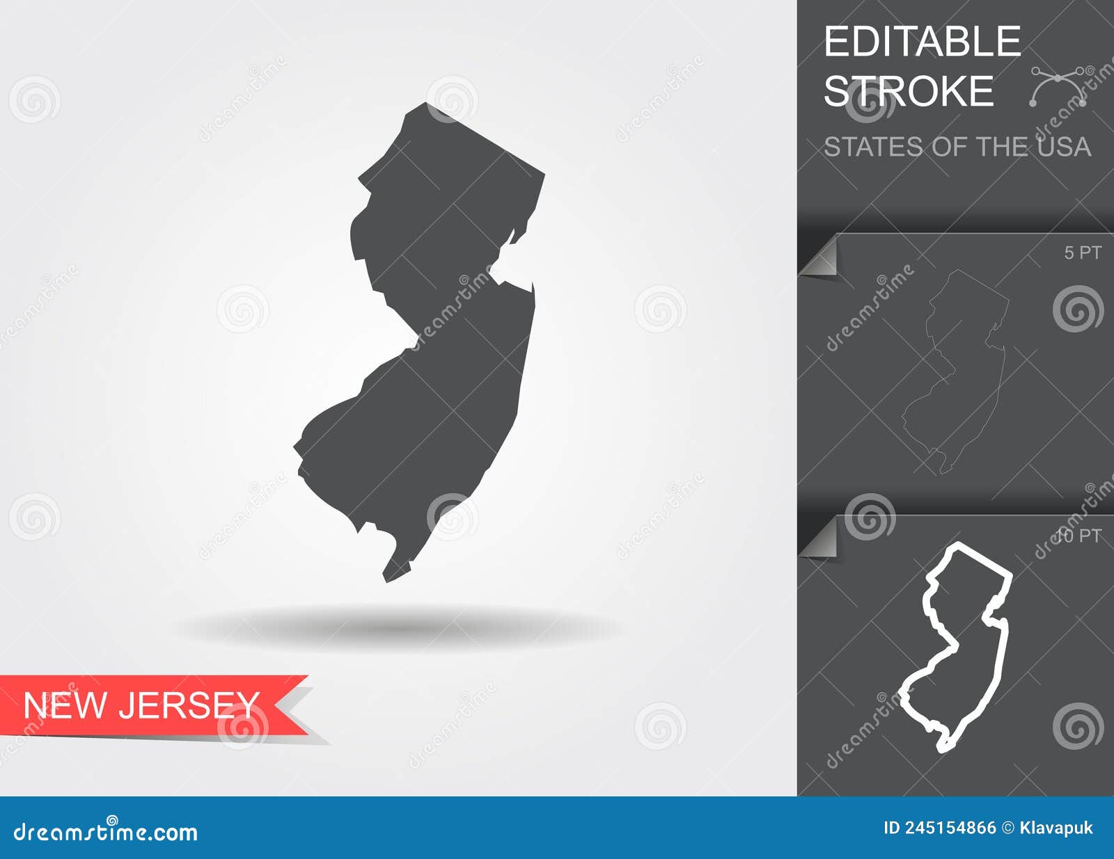 Stylized map of the U.S stock vector. Illustration of shape - 245154866