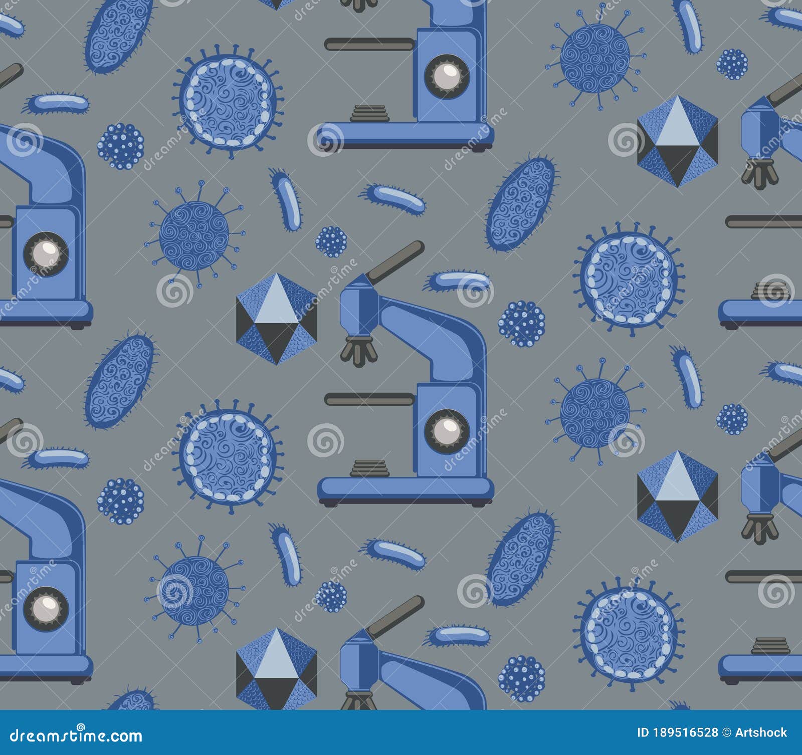 Stylized microbe cells stock vector. Illustration of microorganism ...
