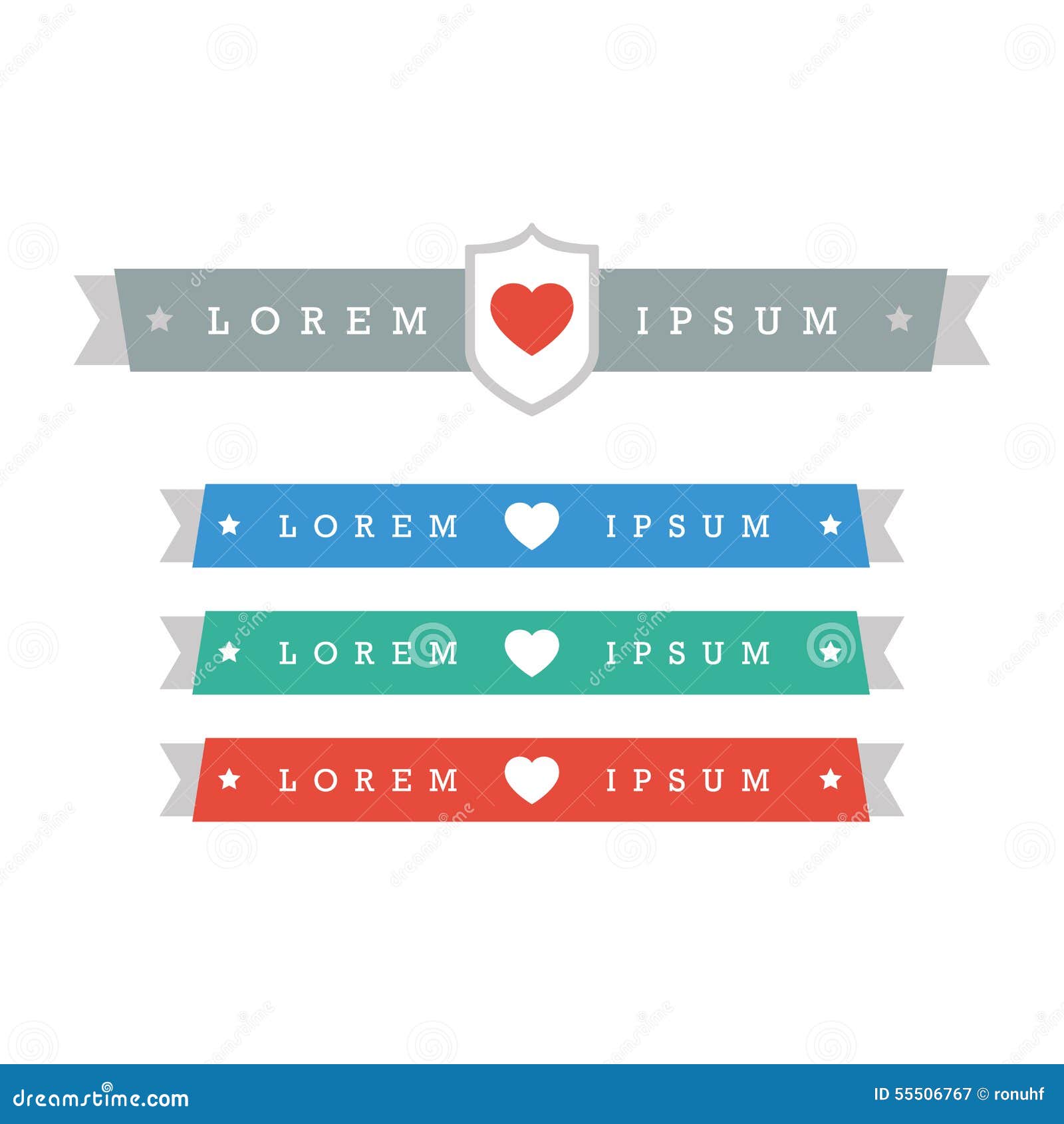 Three Colors Logo Cartoon Vector | CartoonDealer.com #17718185